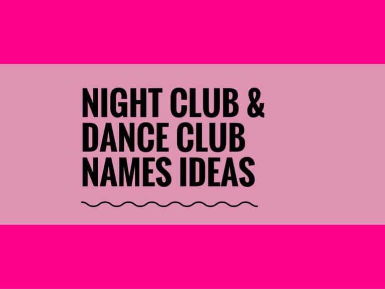 1010+ Catchy Nightclub Names Ideas (Examples + Generator)